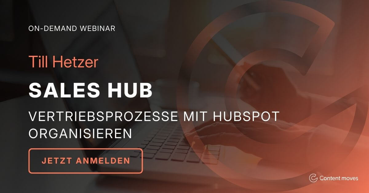 Sales Hub - Content moves